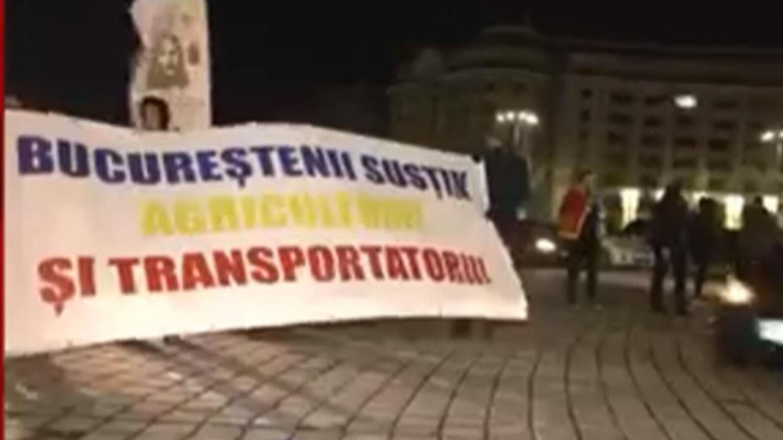 Protest de susținere pentru fermieri și transportatori, la Parlament ...